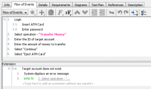 Use case flow of events - ArchiMetric